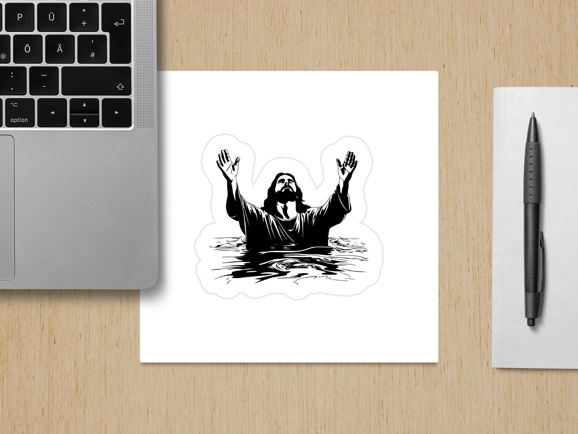 JESUS CHRIST on WATER Svg, Jesus Christ Messiah Svg Files for Cricut ...