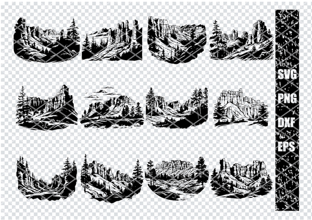 BRYCE CANYON National PARK Svg, Bryce Canyon Utah Svg Files for Cricut ...