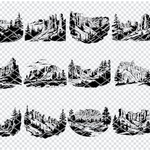 BRYCE CANYON National PARK Svg, Bryce Canyon Utah Svg Files for Cricut ...