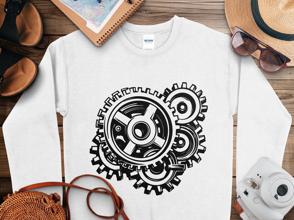 MECHANICAL GEAR SVG, Machine Cogs Svg Files for Cricut, Mechanical ...