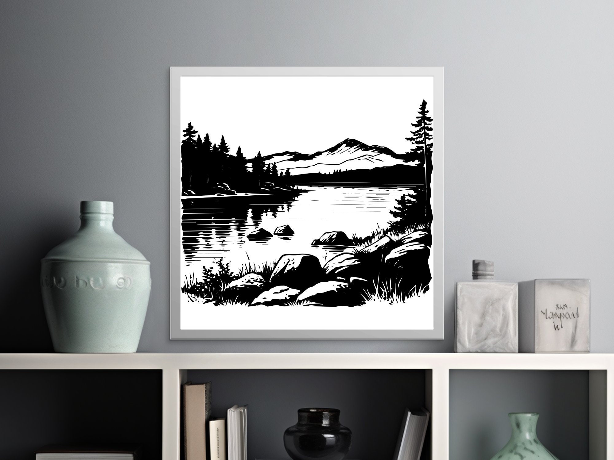 LAKE GEORGE NY Svg, Lake Adirondack Svg Files for Cricut, Fishing Lake ...