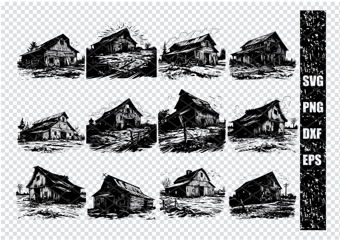 RUSTIC RANCH BARN Svg, Rustic Ranch Barn Svg Files for Cricut, Ranch ...