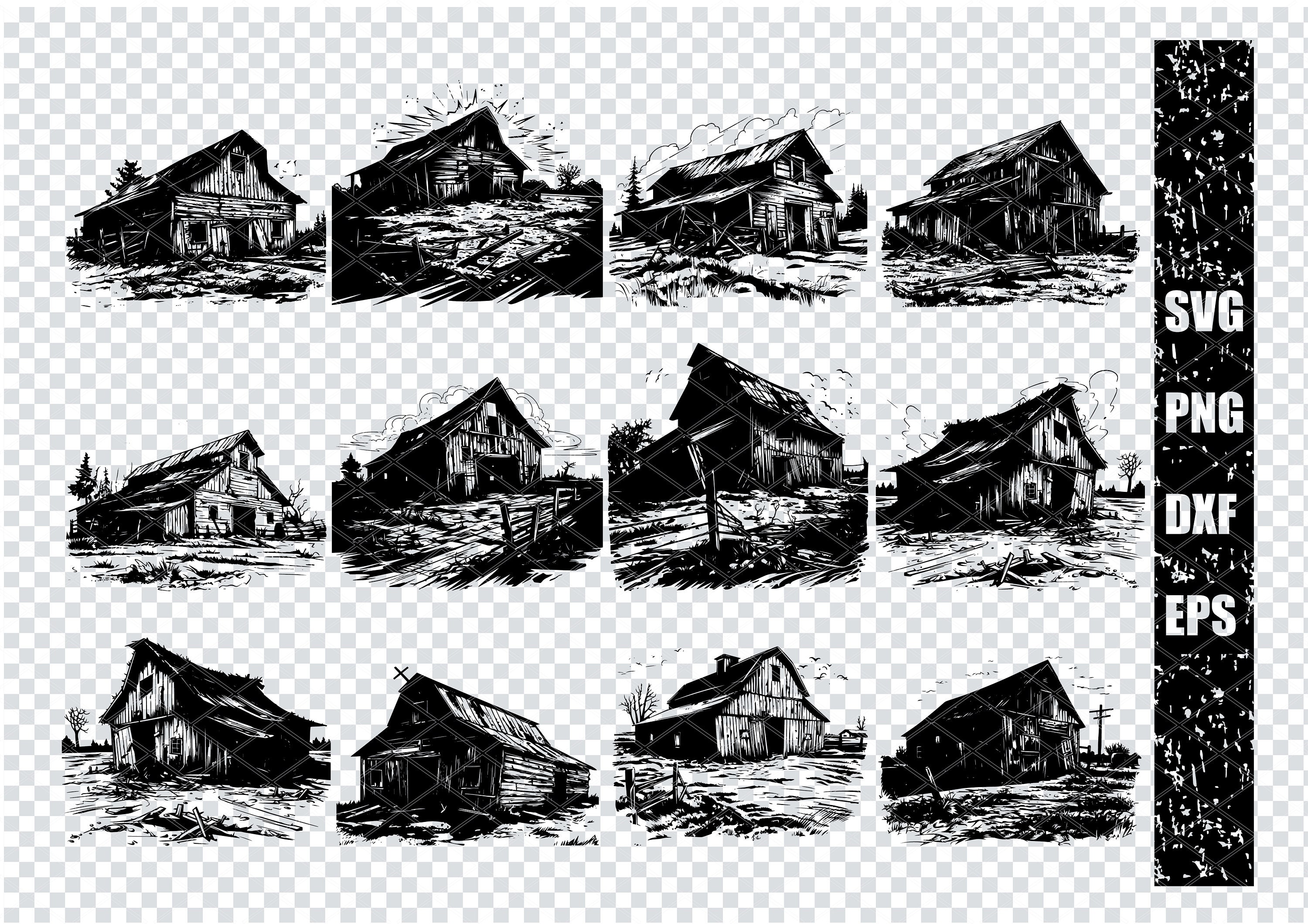 RUSTIC RANCH BARN Svg, Rustic Ranch Barn Svg Files for Cricut, Ranch ...