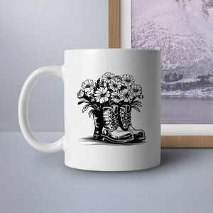 RUSTIC MUD BOOTS Svg, Cowgirl Rain Boots Svg Files for Cricut, Floral ...