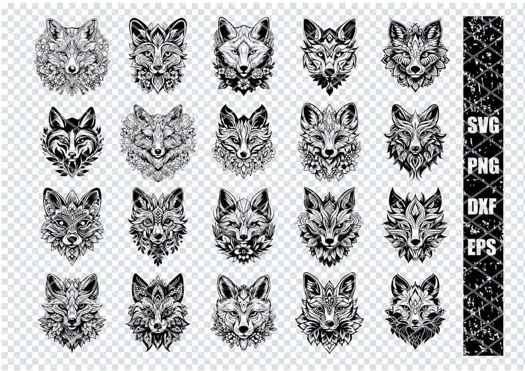 FOX SVG, FOX Clipart, Fox Svg Cut Files for Cricut, Fox Silhouette Svg ...