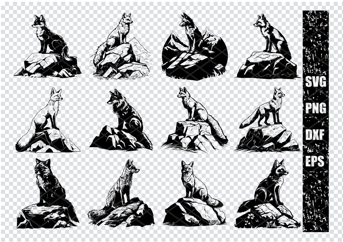 FOX SVG, FOX Clipart, Fox Svg Cut Files for Cricut, Fox Silhouette Svg ...