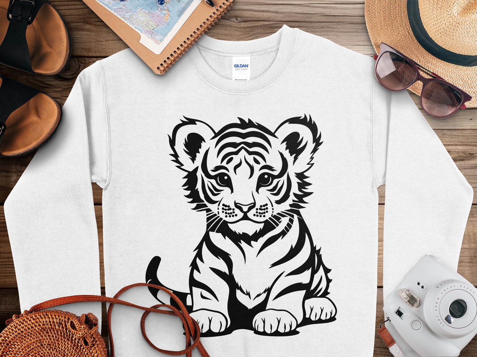 CUTE BABY TIGER Svg, Adorable Tiger Svg Files for Cricut, Tiger Baby ...