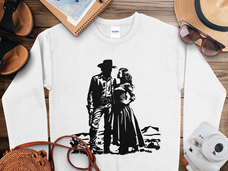 WILD WEST COUPLE Svg, Cowboy and Cowgirl Couple Svg Files for Cricut ...