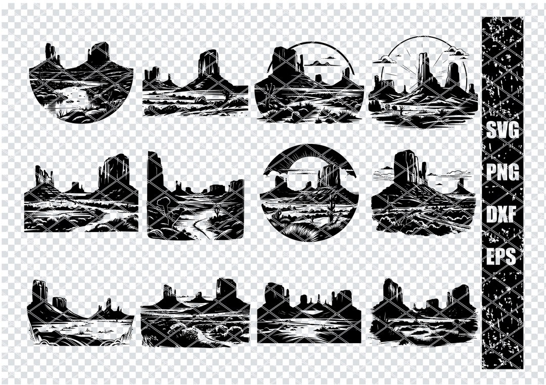 MONUMENT VALLEY NAVAJO Svg, Navajo Tribal Nation Park Svg Files for ...