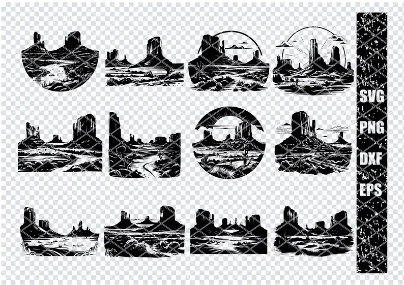 MONUMENT VALLEY NAVAJO Svg, Navajo Tribal Nation Park Svg Files for ...