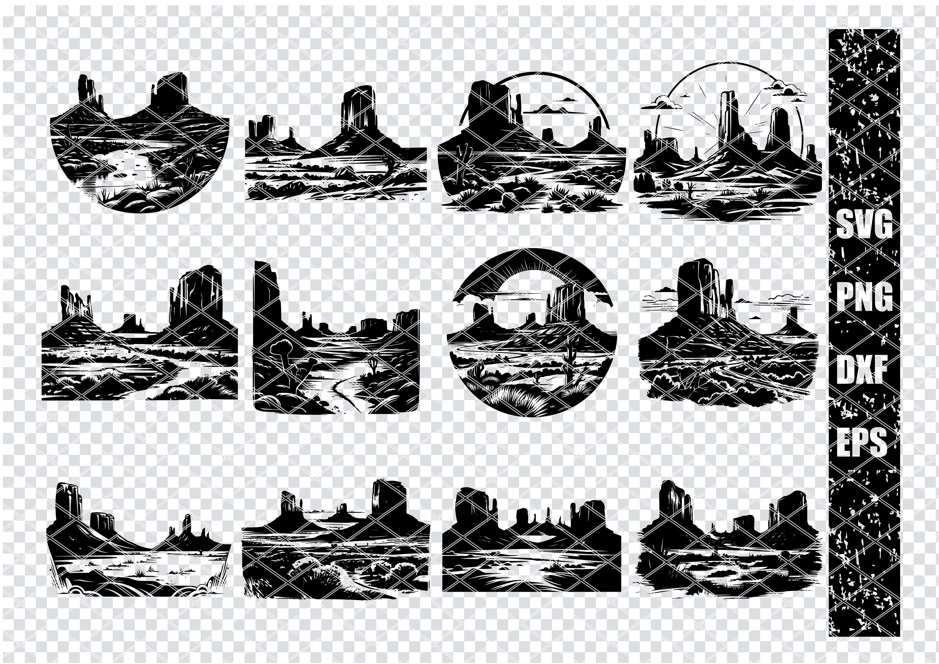 MONUMENT VALLEY NAVAJO Svg, Navajo Tribal Nation Park Svg Files for ...