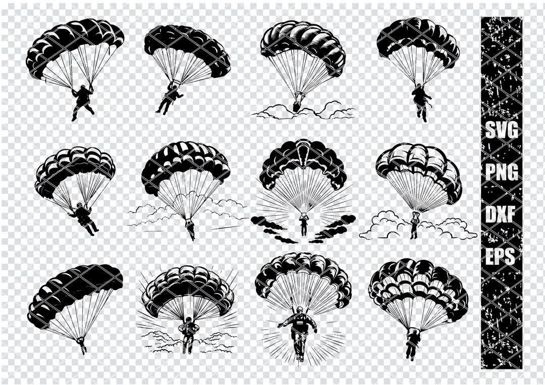 PARACHUTE SVG, Parachute Svg Files for Cricut, Parachute Clipart, Laser ...