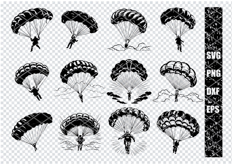 PARACHUTE SVG, Parachute Svg Files for Cricut, Parachute Clipart, Laser ...