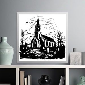OLD GOTHIC CHURCH Svg, Medieval Church Svg Files for Cricut, Victorian ...