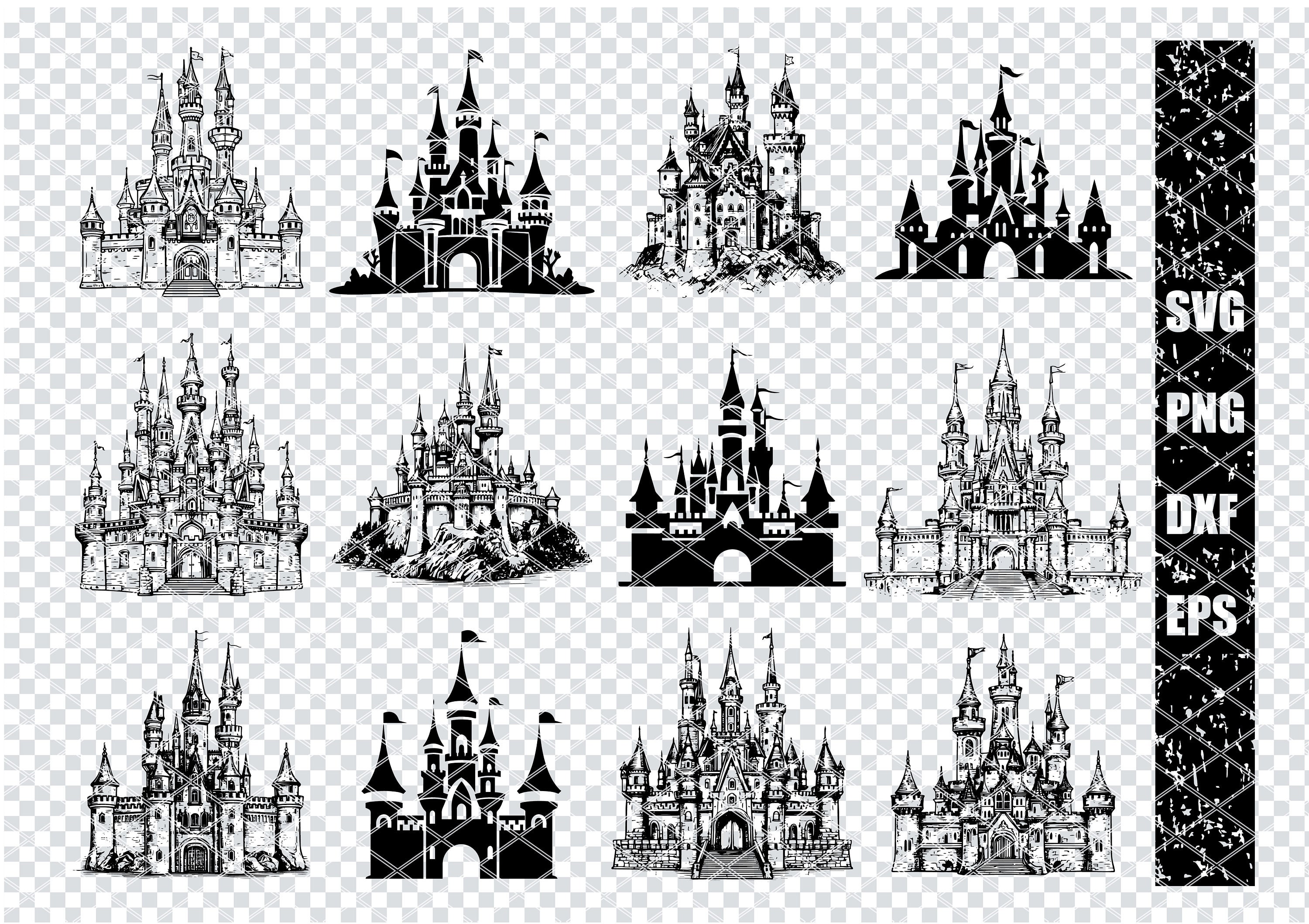 ENCHANTED MAGICAL CASTLE Svg, Magical Fairy Castle Svg Files for Cricut ...