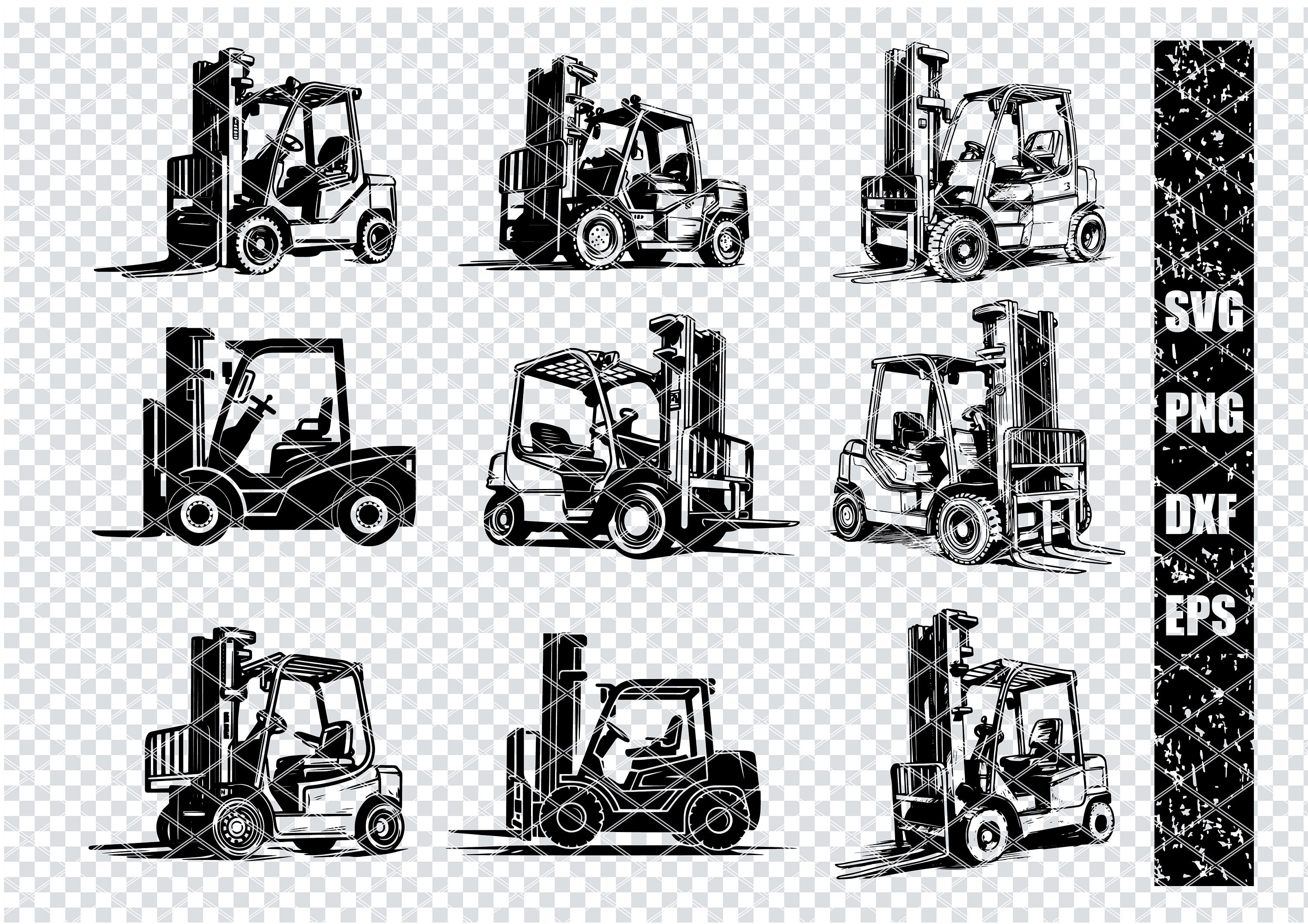 FORKLIFT SVG, FORKLIFT Svg Files for Cricut, Forklift Clipart, Laser ...