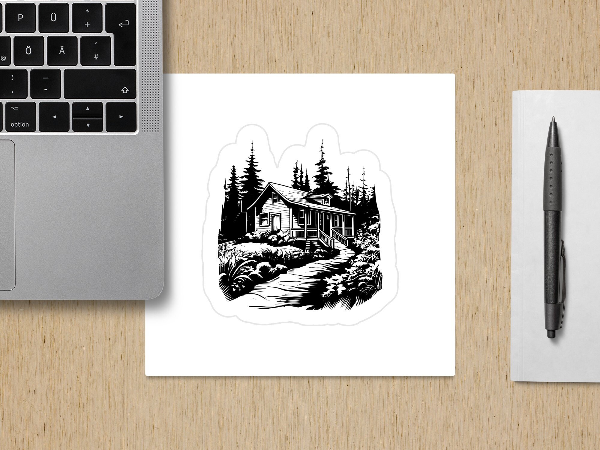 RUSTIC LOG CABIN Svg, Rustic Forest House Svg Files for Cricut ...