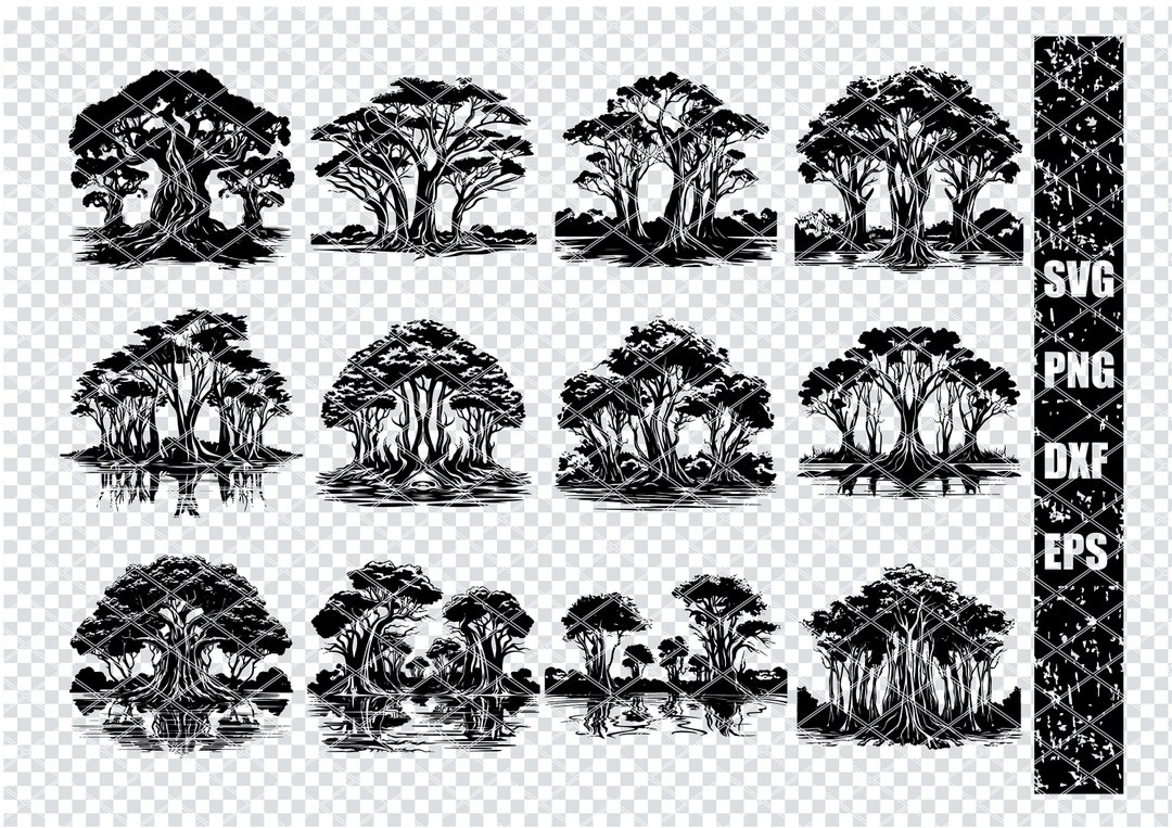 BALETE SVG, BALETE Ficus Tree Svg Files for Cricut, Balete Tree Clipart ...