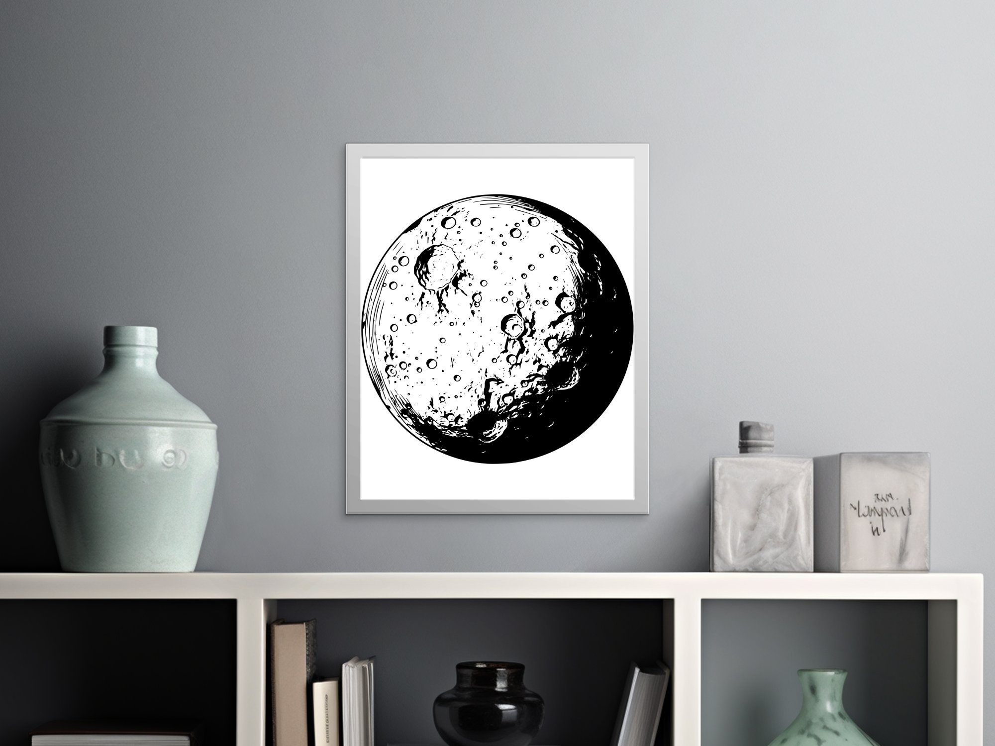 FULL MOON SVG, Lunar Moonlight Svg Files for Cricut, Moon With Crater ...
