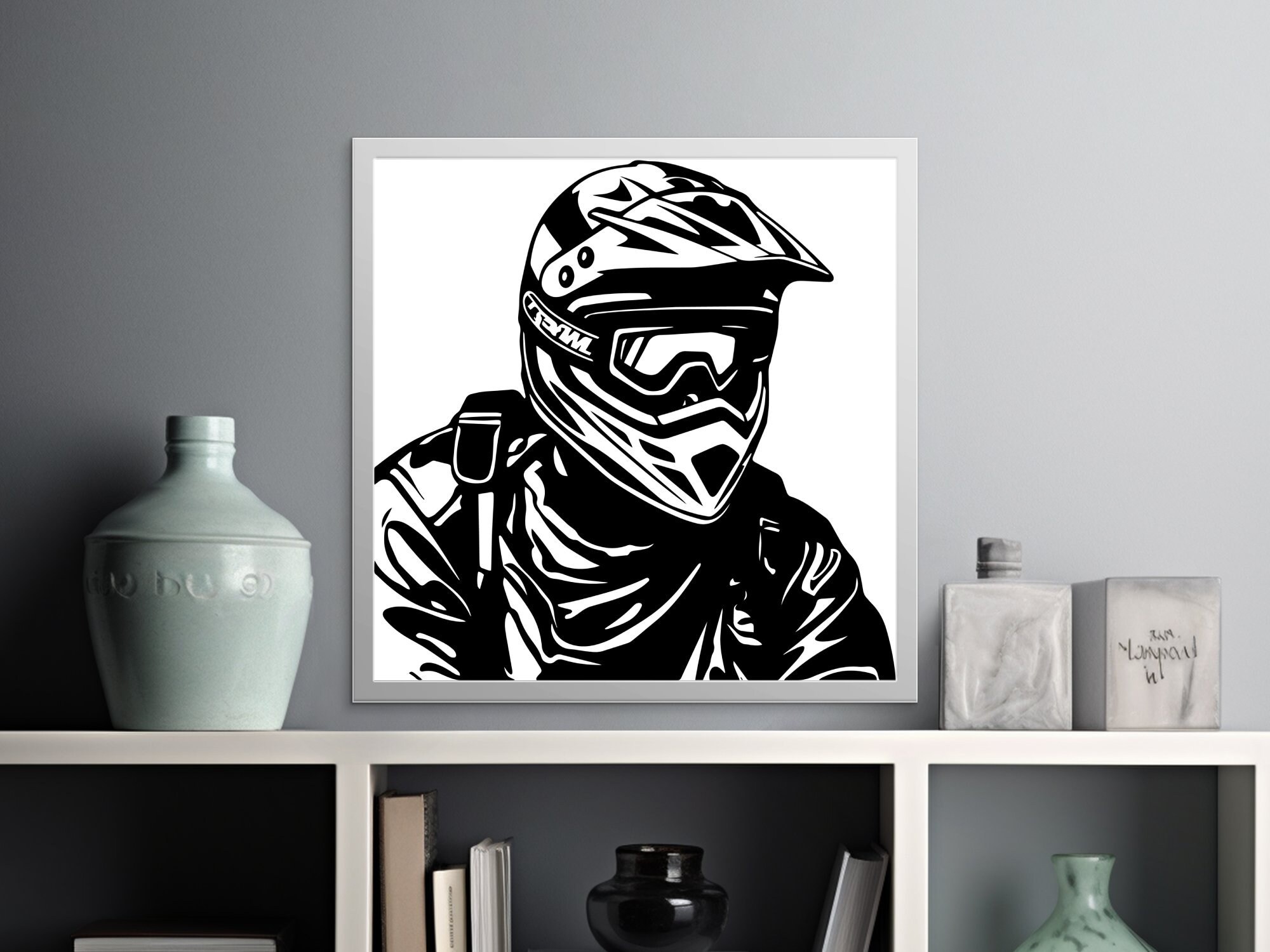 DIRT BIKE HELMET Svg, Motocross Helmet Svg Files for Cricut, Enduro ...