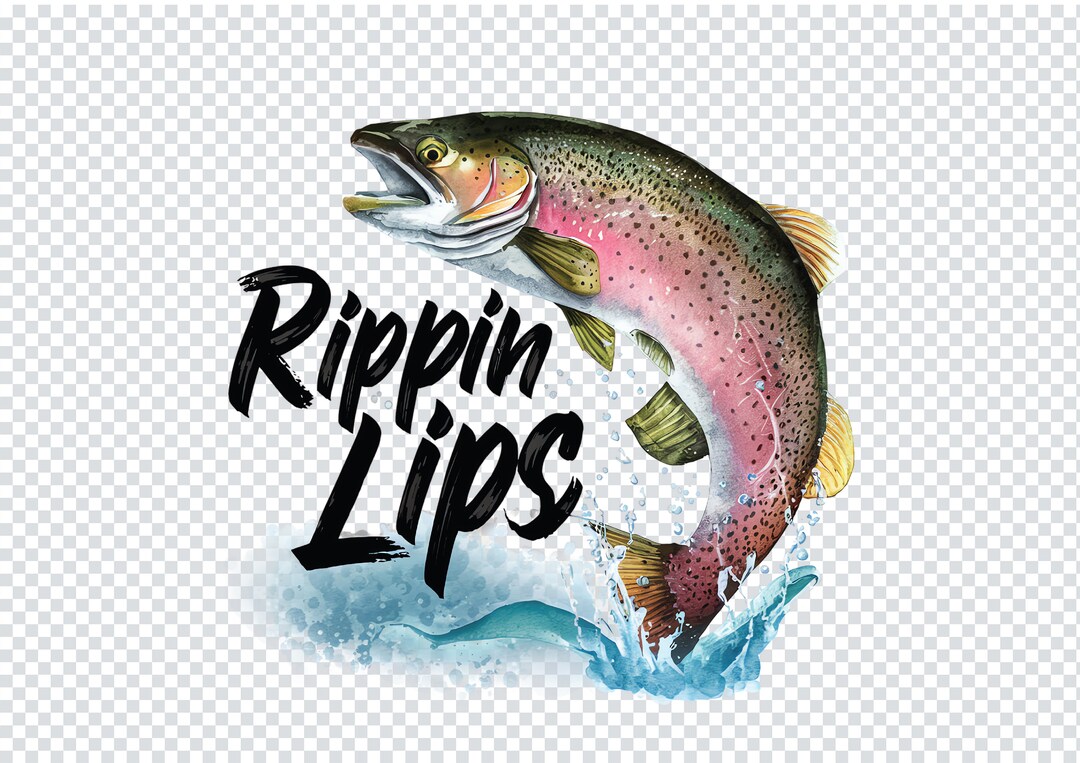 Jumping Trout Watercolor Illustration, Fishing Art Print, Freshwater ...