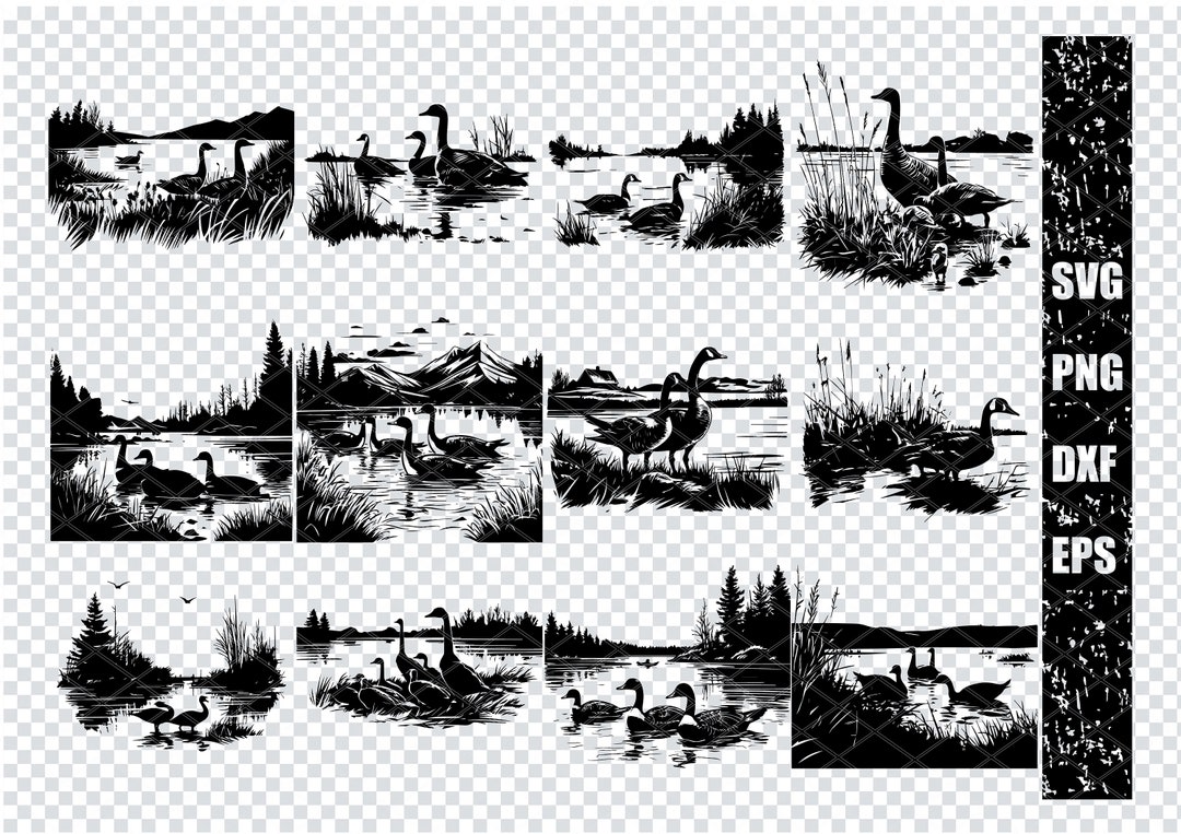 CANADIAN GOOSE SVG, Canadian Geese Svg Files for Cricut, Geese Clipart ...