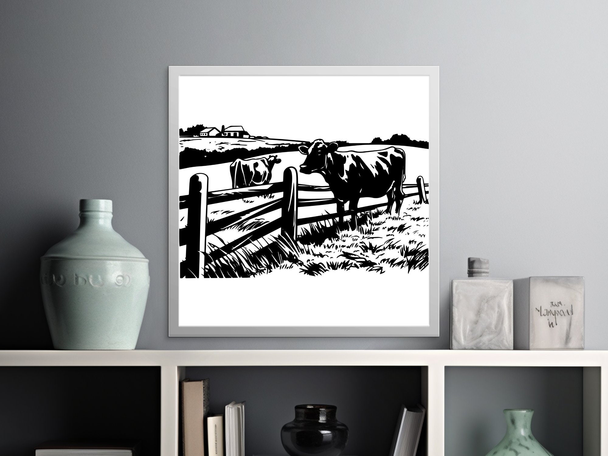 CATTLE COW FARM Svg, Cattle Cow Rustic Barn Svg Files for Cricut ...