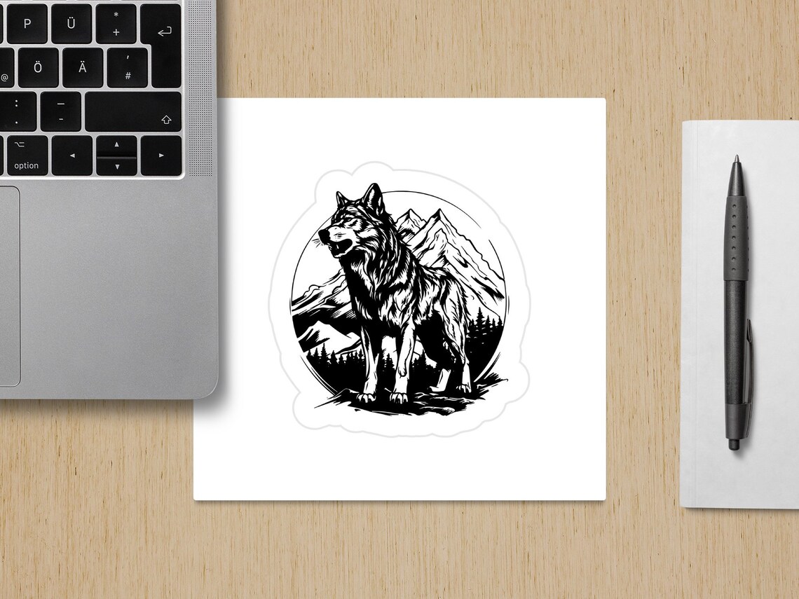ALPHA WOLF HOWL Svg, Wild Wolf Howl Svg Files for Cricut, Wolf Predator ...