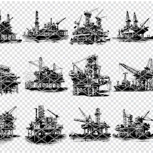 Drilling Rig Svg - Etsy