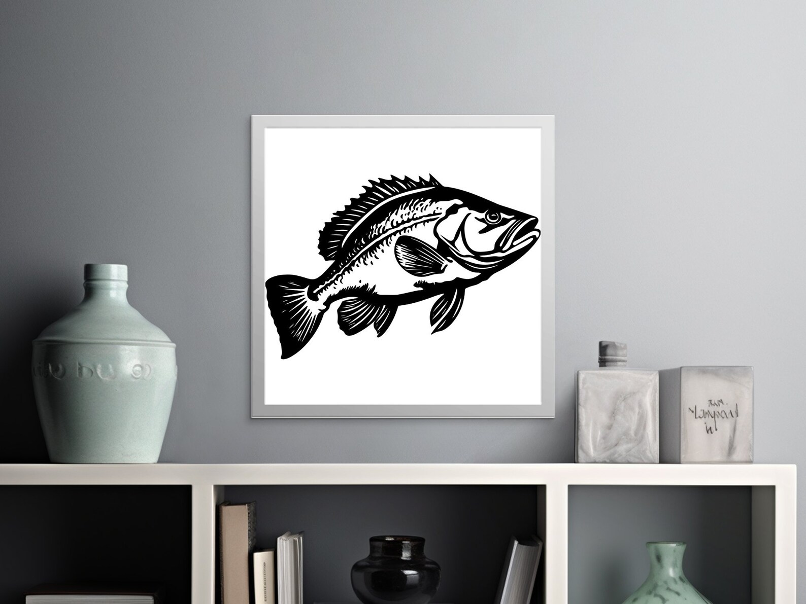 GROUPER FISH SVG, Sea Bass Svg Files for Cricut, Ocean Grouper Fish ...