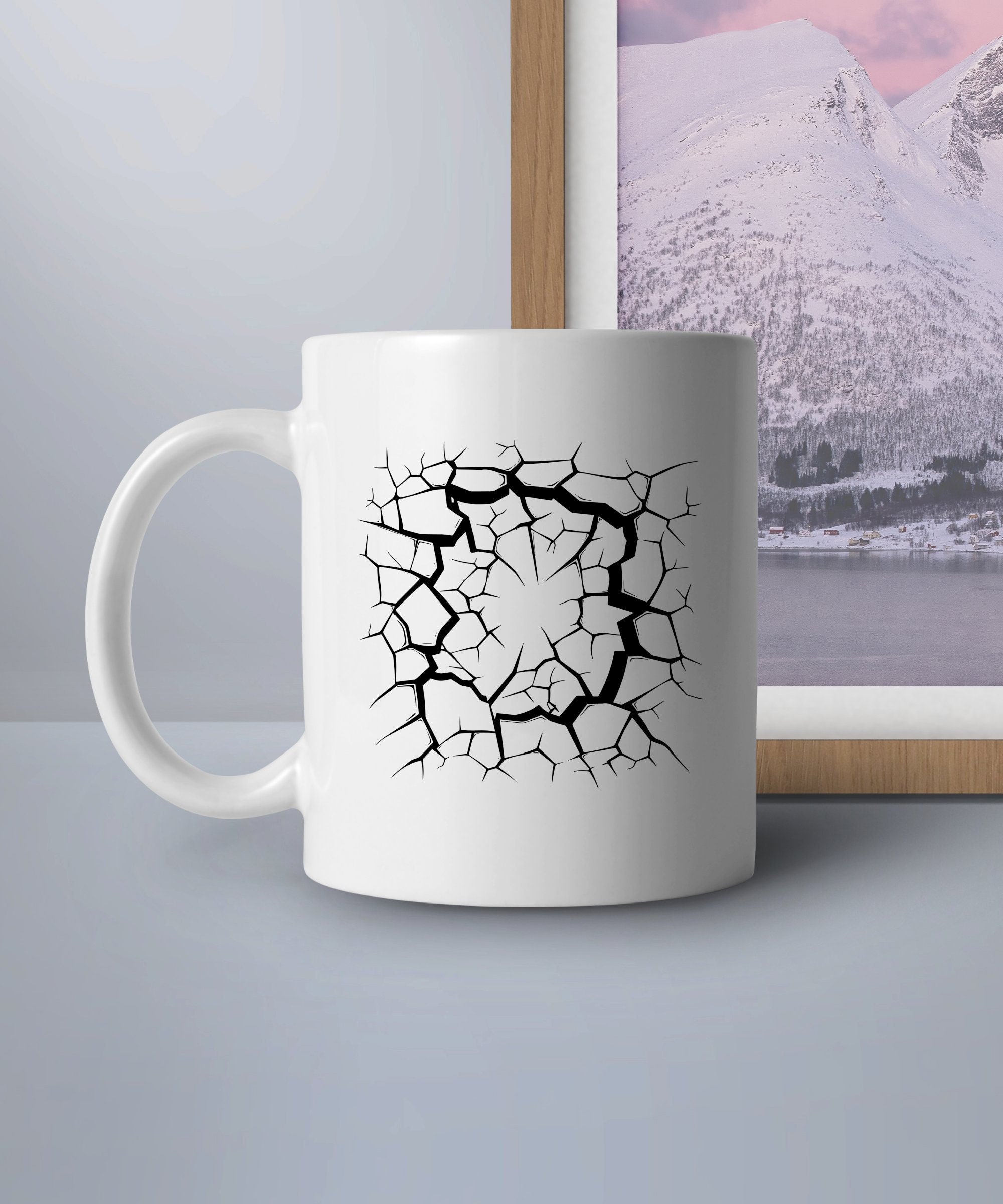 CRACKED WALL SVG, Cracked Bullet Hole Svg Files for Cricut, Cracked ...