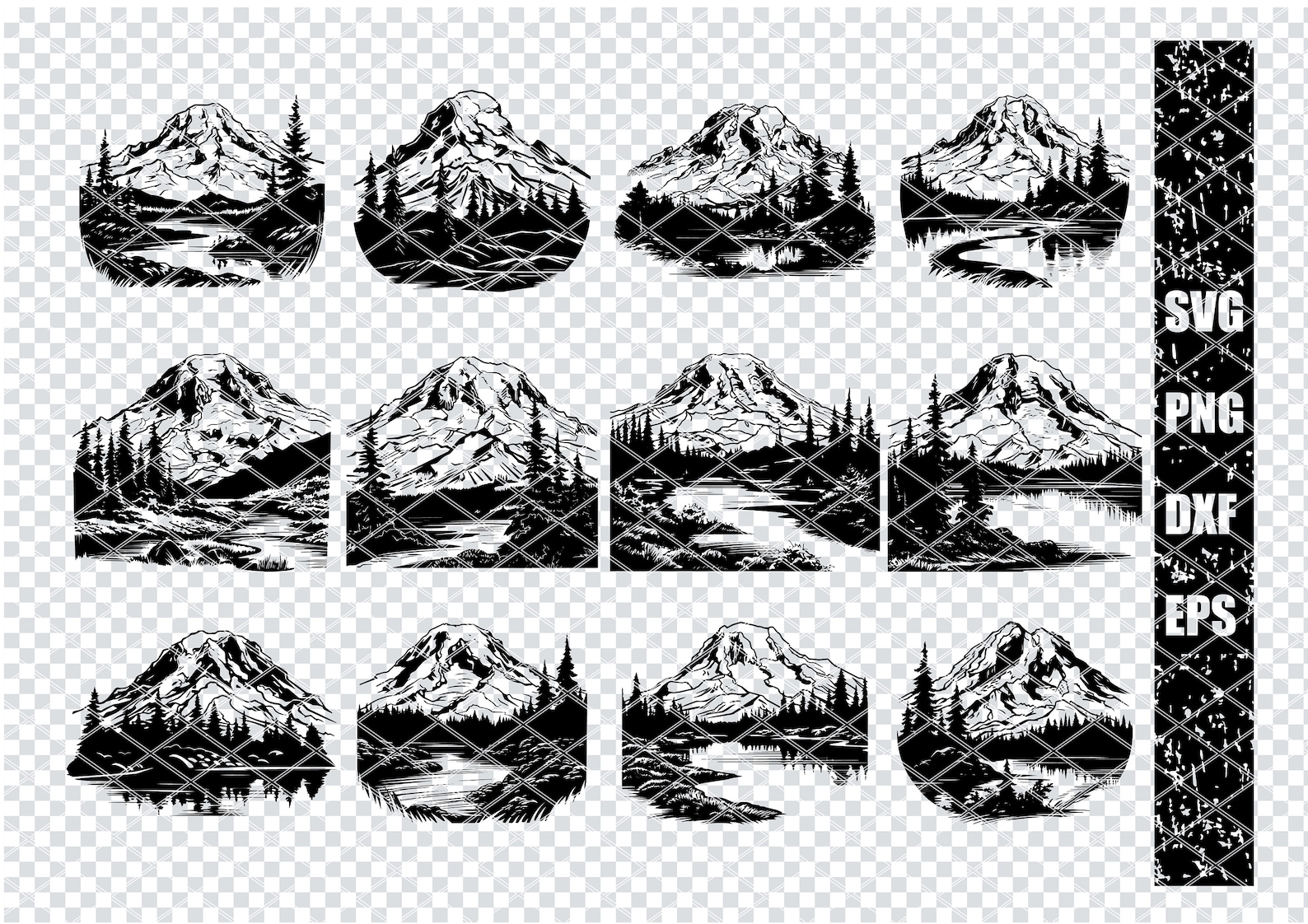 MOUNT RAINIER National PARK Svg, Rainier Washington Svg Files for ...