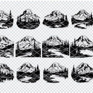 MOUNT RAINIER National PARK Svg, Rainier Washington Svg Files for ...