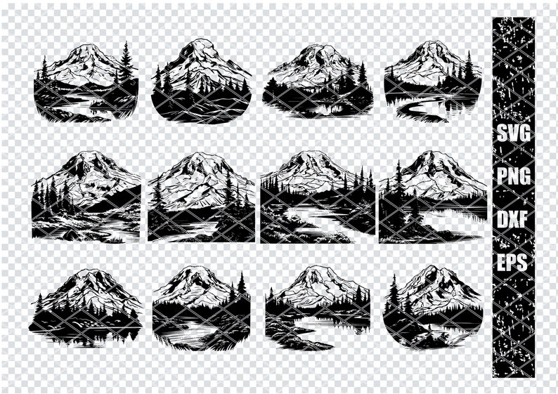 MOUNT RAINIER National PARK Svg, Rainier Washington Svg Files for ...