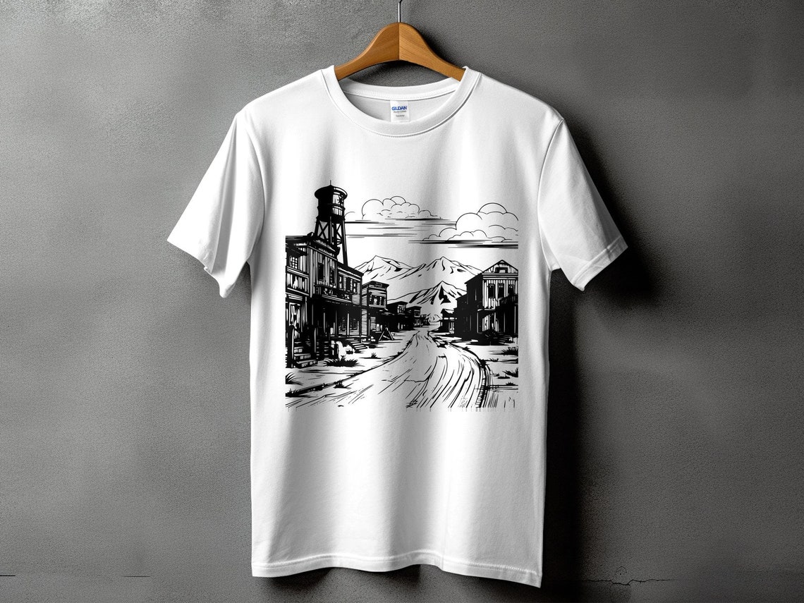 WILD WESTERN TOWN Svg, Old Rustic Town Svg Files for Cricut, Wild West ...