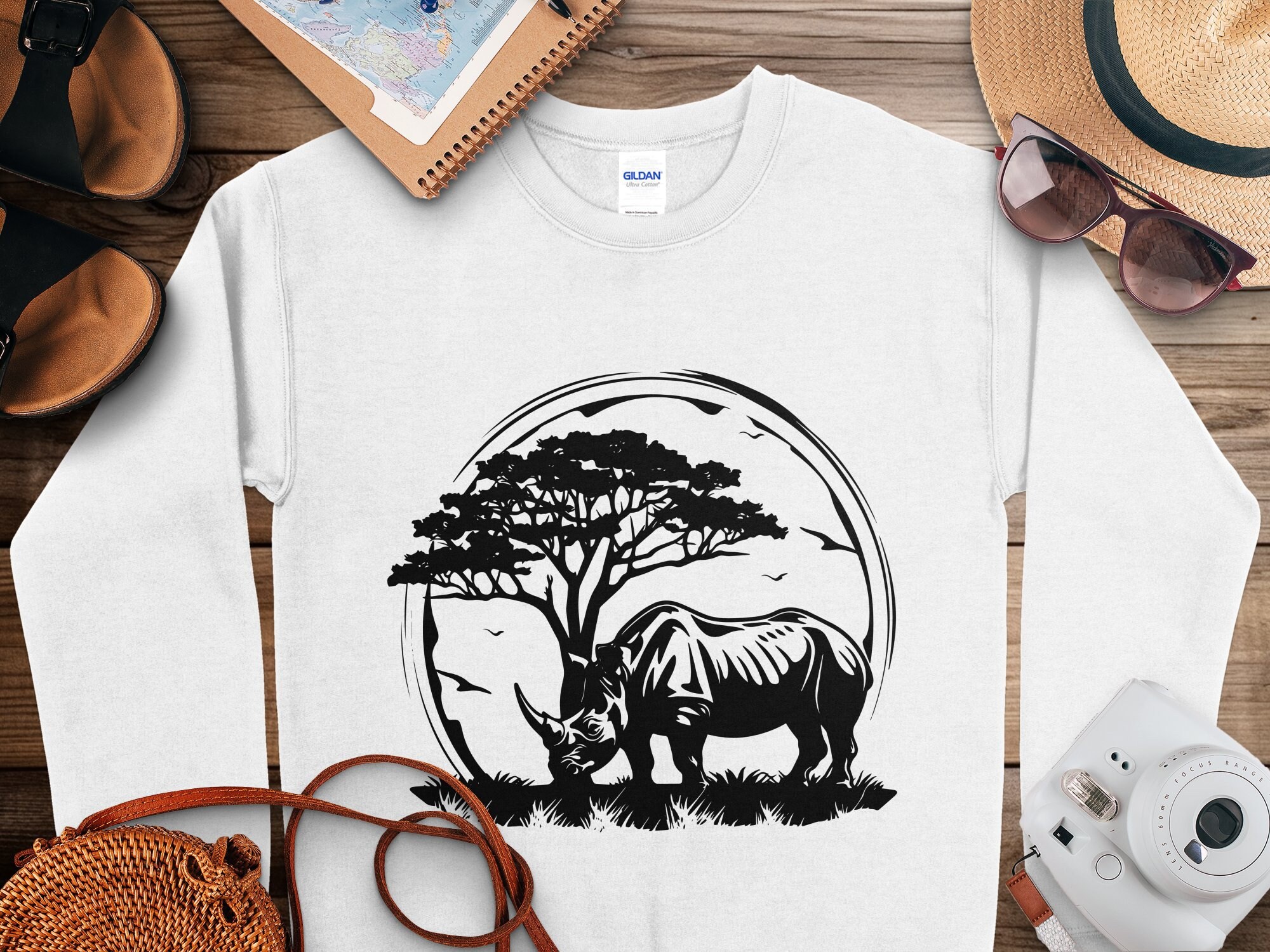 AFRICAN RHINOCEROS SVG, Indian Rhino Svg Files for Cricut, Sumatra ...