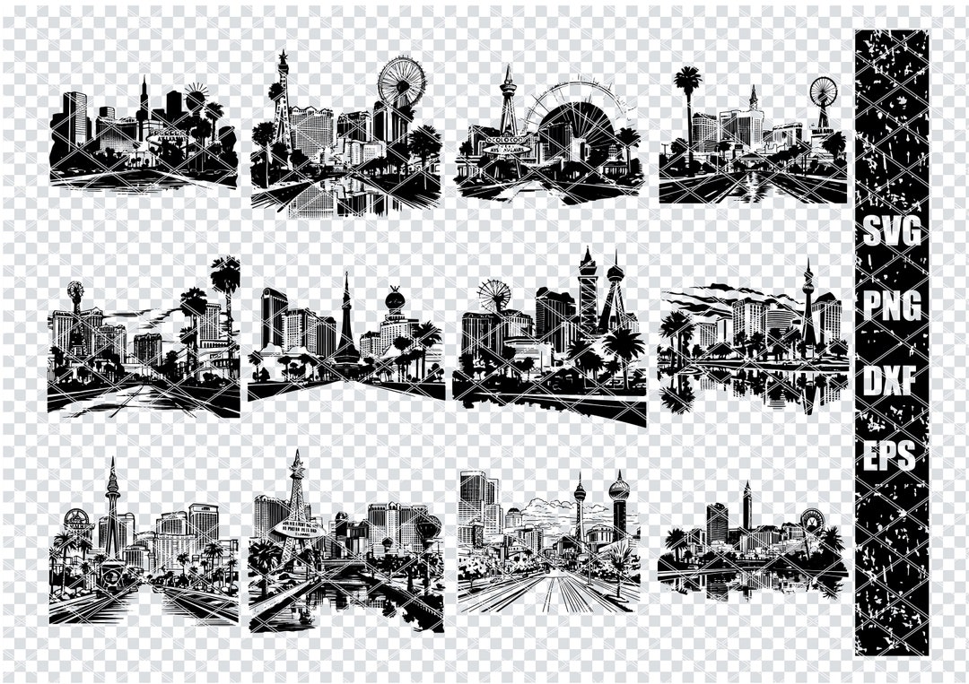 LAS VEGAS STRIP Svg, Las Vegas Boulevard Svg Files for Cricut, Las ...