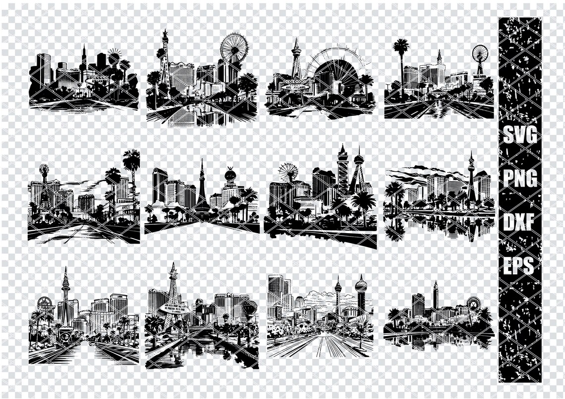 LAS VEGAS STRIP Svg, Las Vegas Boulevard Svg Files for Cricut, Las ...