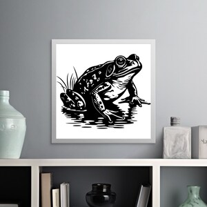 AMERICAN BULLFROG SVG, Amphibian Bullfrog Svg Files for Cricut, Pond ...