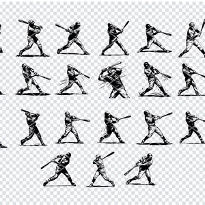 BASEBALL PLAYER SVG, Baseball Batter Svg Cut Files for Cricut, Baseball ...