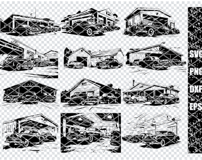 Car Repair Garage SVG Bundle: Mechanic Auto Shop Designs - Etsy Canada
