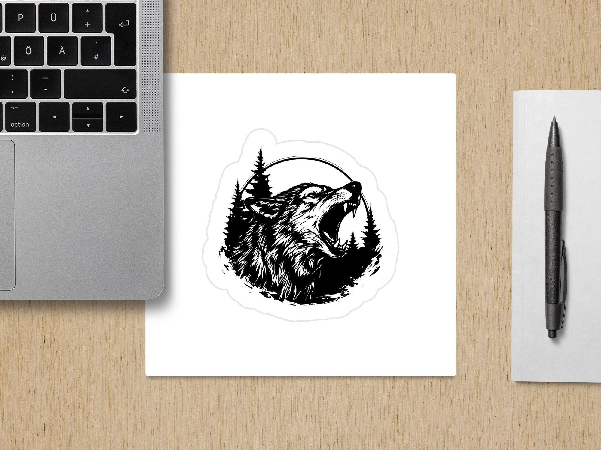 ALPHA WOLF HOWL Svg, Wild Wolf Howl Svg Files for Cricut, Wolf Predator ...