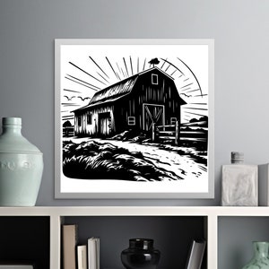OLD RANCH BARN Svg, Old Ranch Barn Svg Files for Cricut, Ranch House ...