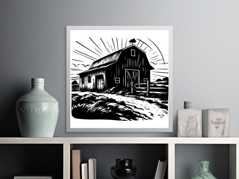 OLD RANCH BARN Svg, Old Ranch Barn Svg Files for Cricut, Ranch House ...