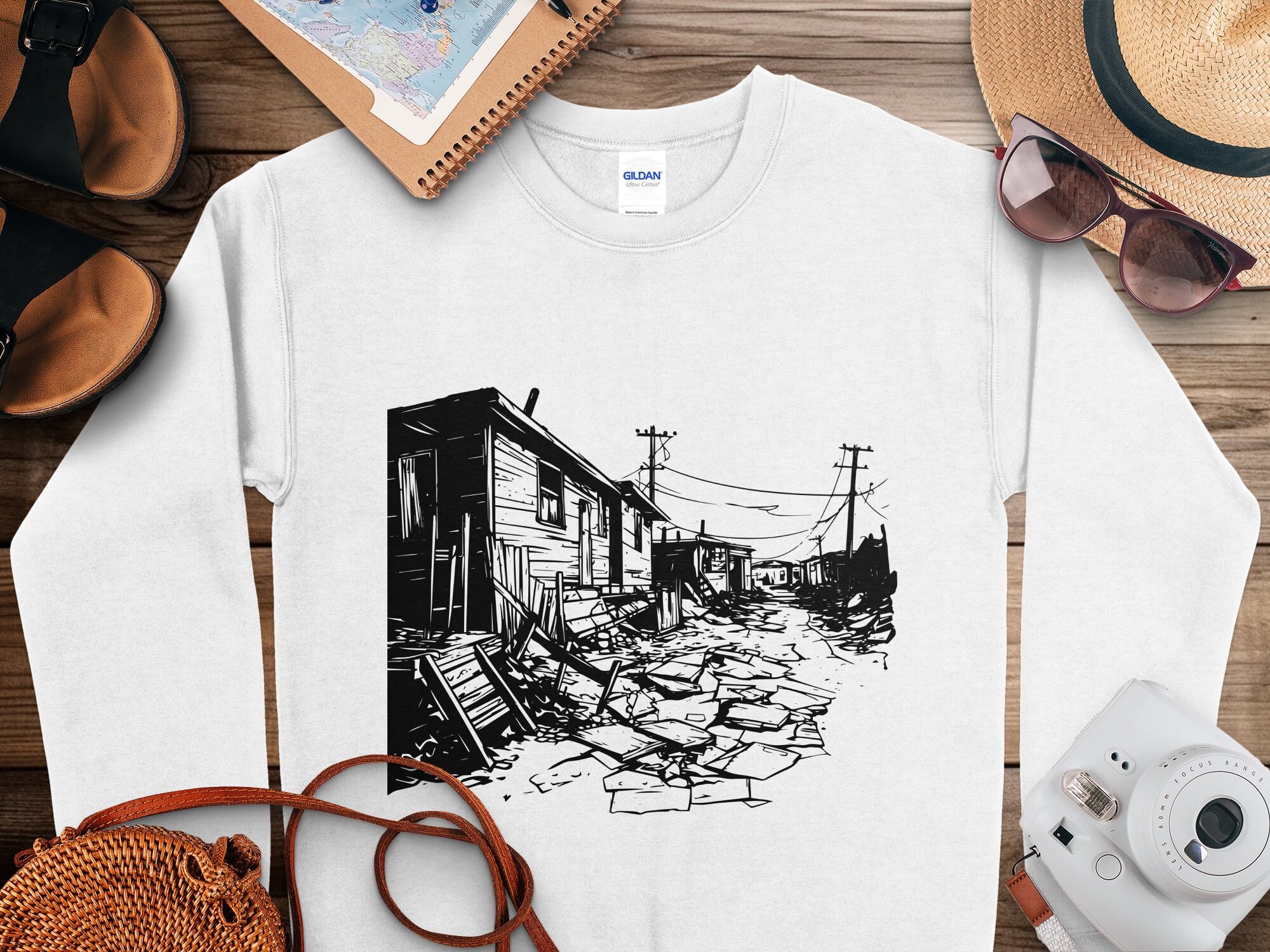 URBAN SLUM NEIGHBORHOOD Svg, Urban Slum Houses Svg Files for Cricut ...