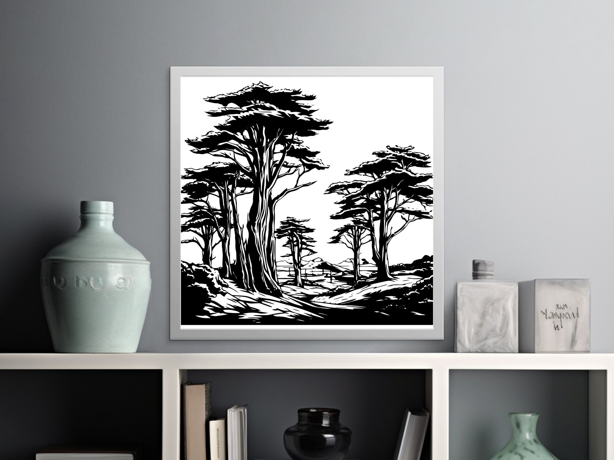 MONTEREY CYPRESS TREE Svg, Cypress Conifer Svg Files for Cricut ...