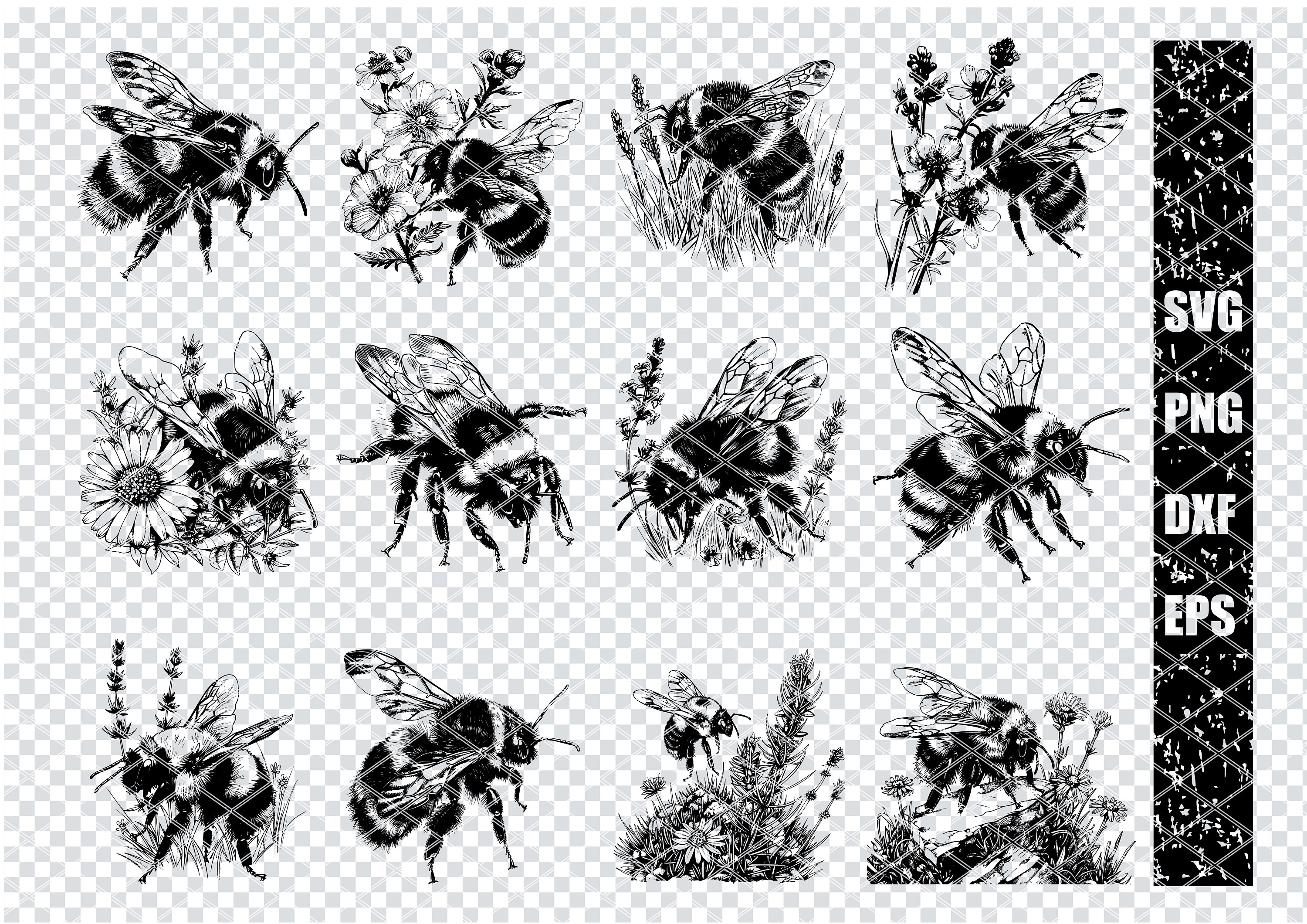 BUMBLEBEE SVG, BUMBLEBEE Svg Files for Cricut, Bumblebee Clipart, Laser ...