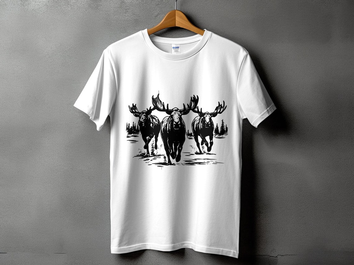 RUNNING MOOSE CHARGE Svg, Moose Gallop Svg Files for Cricut, Moose ...