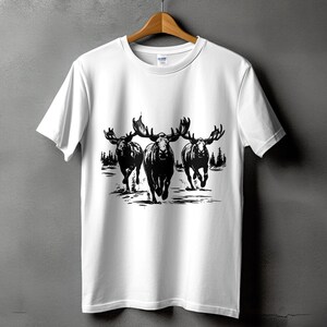 RUNNING MOOSE CHARGE Svg, Moose Gallop Svg Files for Cricut, Moose ...