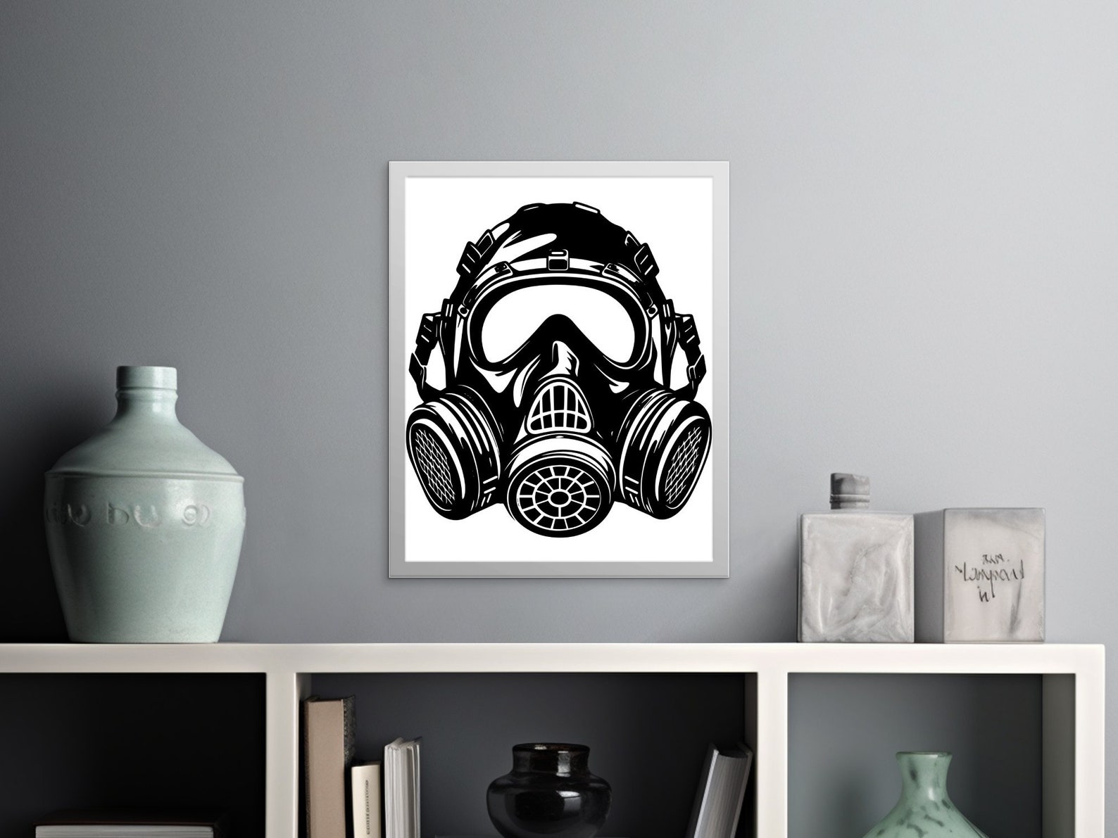 GAS MASK SVG, Gas Mask Svg Files for Cricut, Protective Gas Mask ...